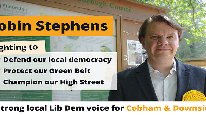 Lib Dems select Robin Stephens to contest Cobham & Downside - Elmbridge ...